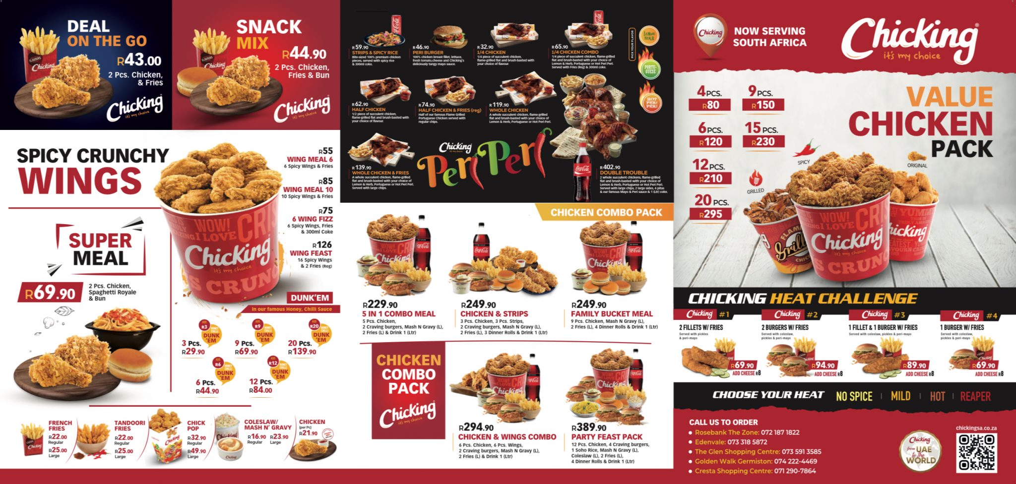 Our Menu – Chicking South Africa